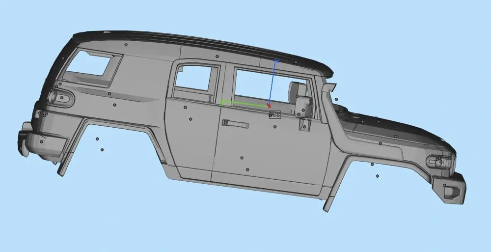 FJ Cruiser 10 Scale RC Printed Body Shell by LPZRC MakerWorld: Download ...