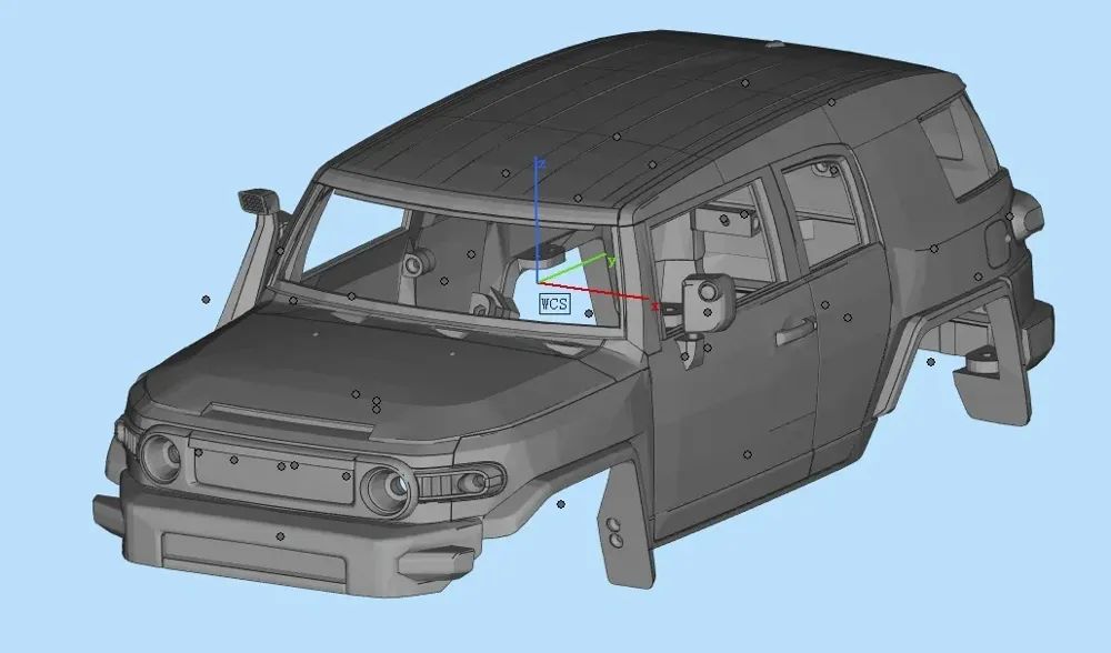 FJ Cruiser 10 Scale RC Printed Body Shell by LPZRC MakerWorld: Download ...