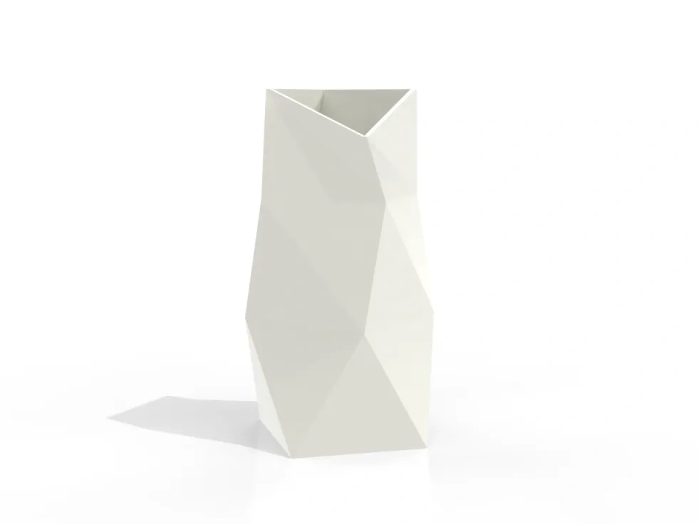 Triangular Faceted Vase by user_2607807223 - MakerWorld