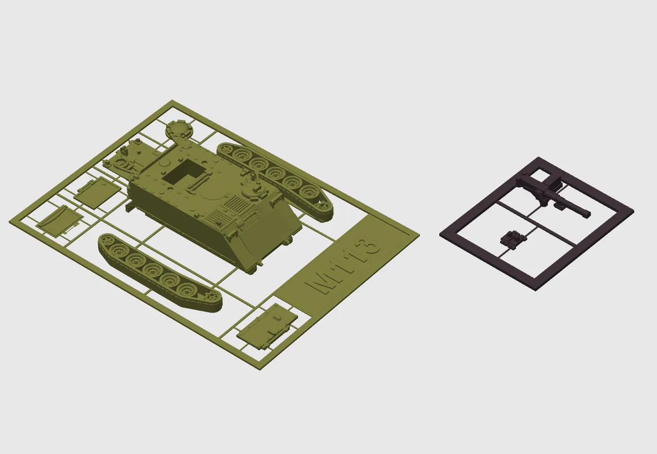 M113 Armored Personnel Carrier Kit Card | 1/72 tank | by 菱鲛LJiao ...