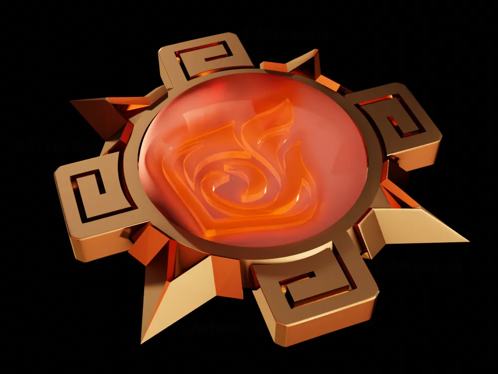 Genshin Impact Natlan Vision by ArteemisDrake MakerWorld: Download Free ...