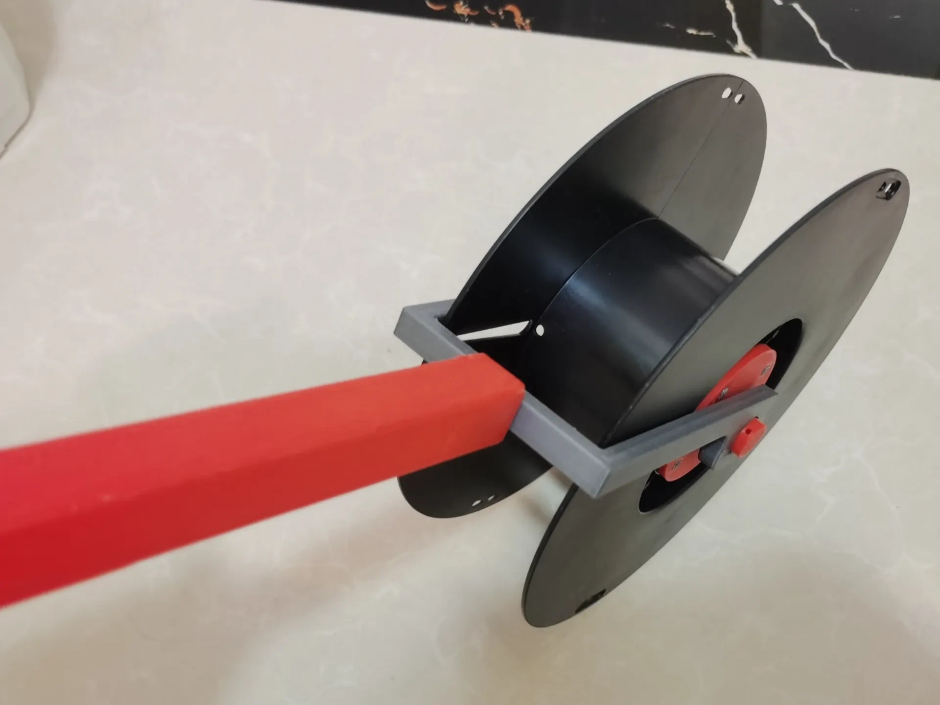 Repurpose old filament spools into a children's toy hand truck/wheels ...