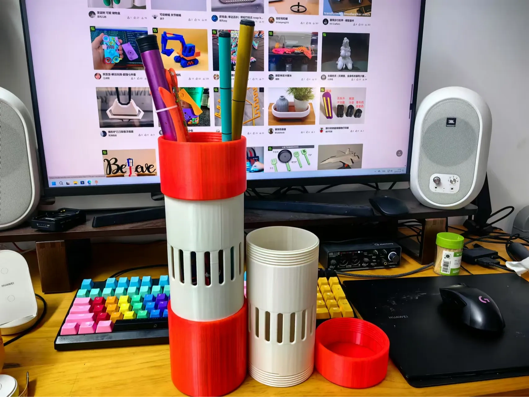 Infinitely spliced and extended fishing rod bucket, bucket-shaped ...