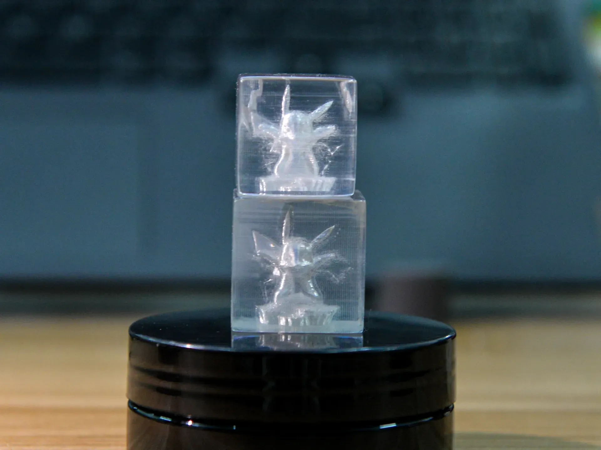 Crystal Cube (Ice!) Transparent PETG FDM Print by user_2404380810 ...