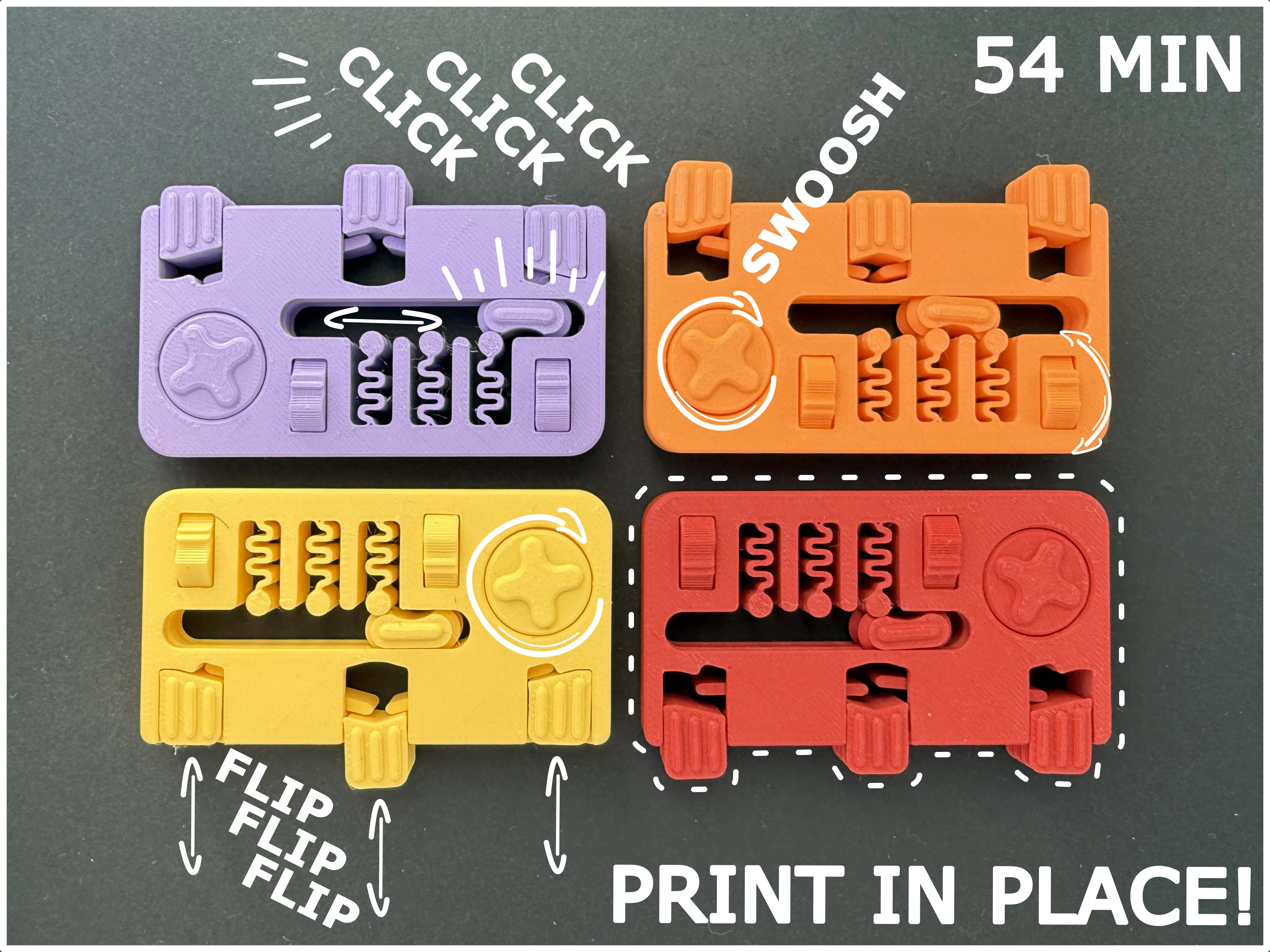 Impossible Passthrough Keychain Fidget - 60 Min by Louis - MakerWorld