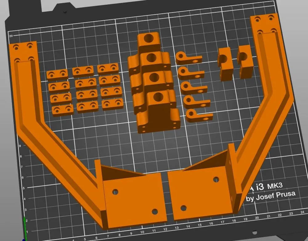 Prusa MMU Filament Bank mounts for Prusa Enclosure by ...