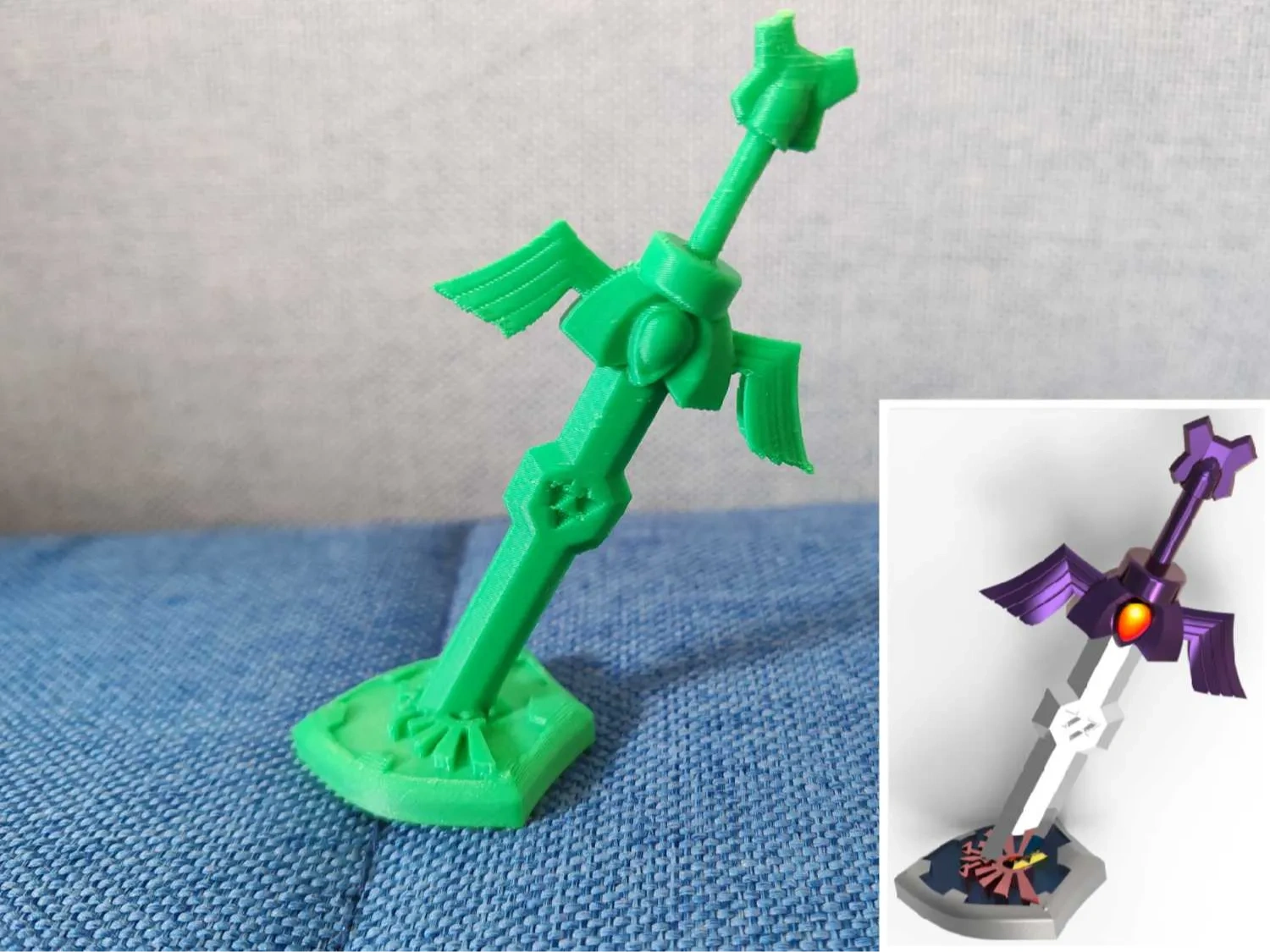 Zelda Master Sword - Hylian Shield Refrigerator Magnet by feng - MakerWorld