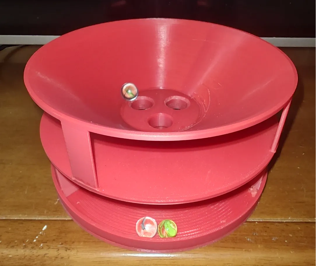 Marble toy, Three-player marbles, Marble game toy by shark - MakerWorld