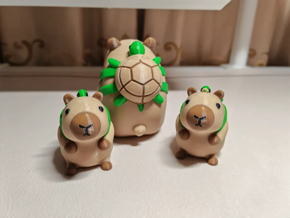 Capybara, the cute and clumsy Capybara, Capybara carrying a turtle by ๖ ...