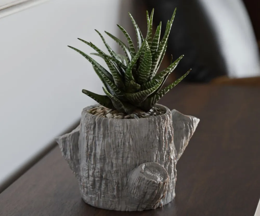 Wood Flower pot by uni3Dworld MakerWorld: Download Free 3D Models