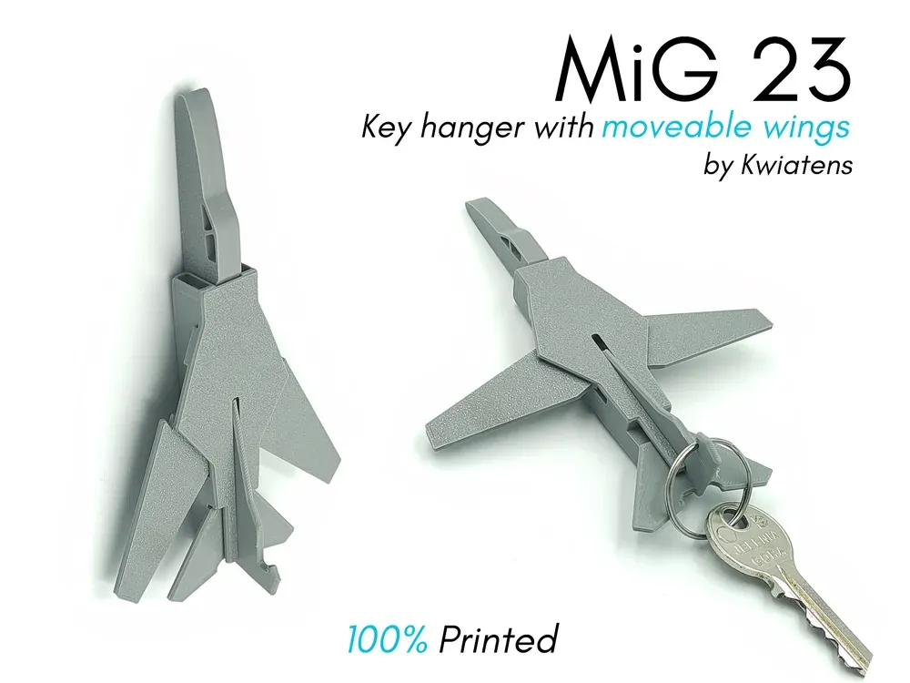 F14 Tomcat Keychain Fidget with Articulated Wings by Kwiatens ...