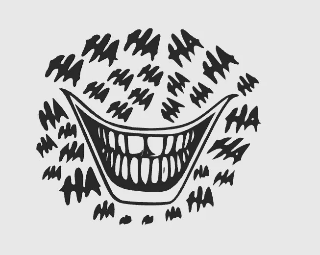 Joker 2D Wall ART - Ha,ha,ha LAUGHT by ElPrinterMacho - MakerWorld