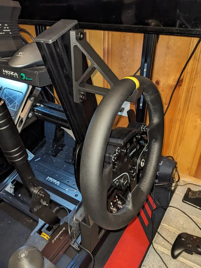 Sim Racing Wheel Mount stronger Remixed by Brian MakerWorld: Download ...