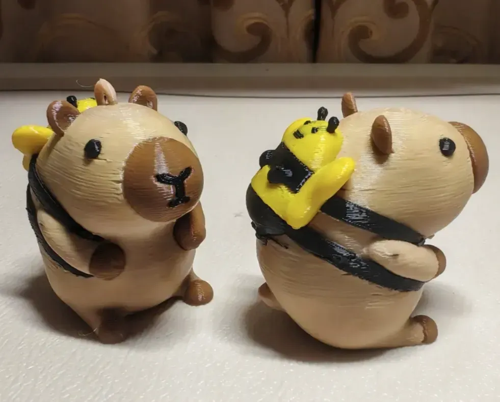 Best friend Capybara, homophone "oyster turtle honey", turtle by ๖M๖ ...