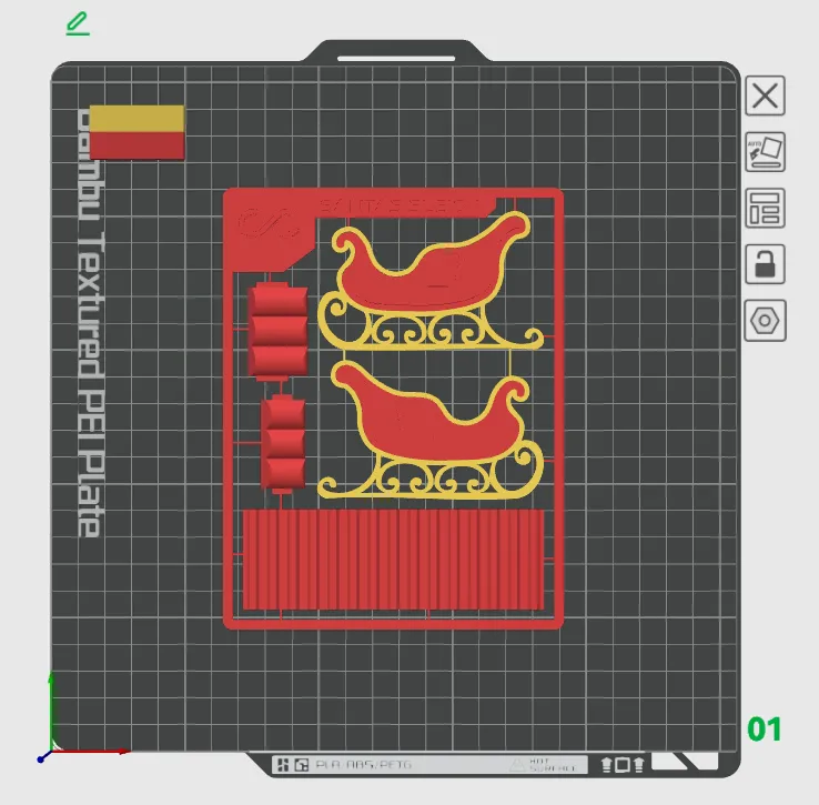 Santa's Sleigh Kit Card - Free 3D Print Model - MakerWorld