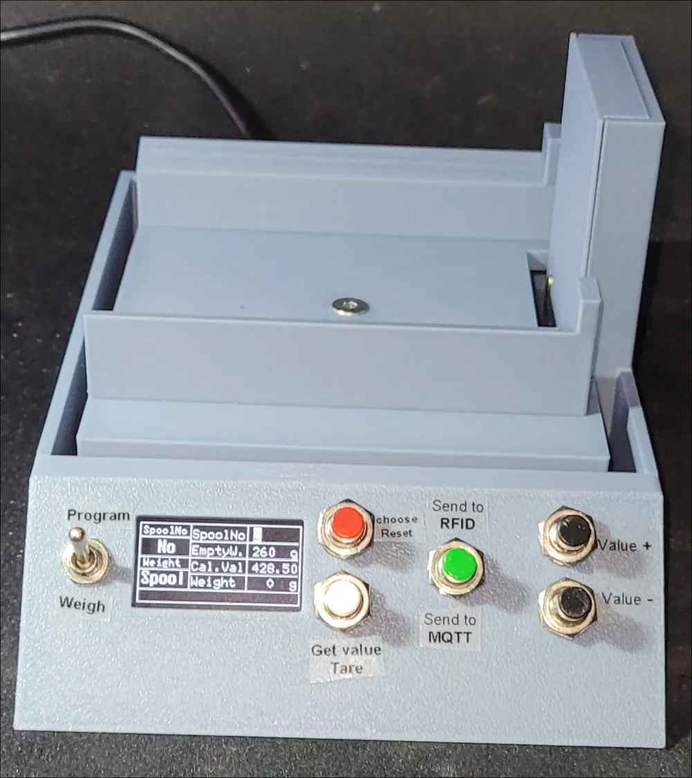 Digital filament scale with RFID and MQTT by user_382523920 - MakerWorld