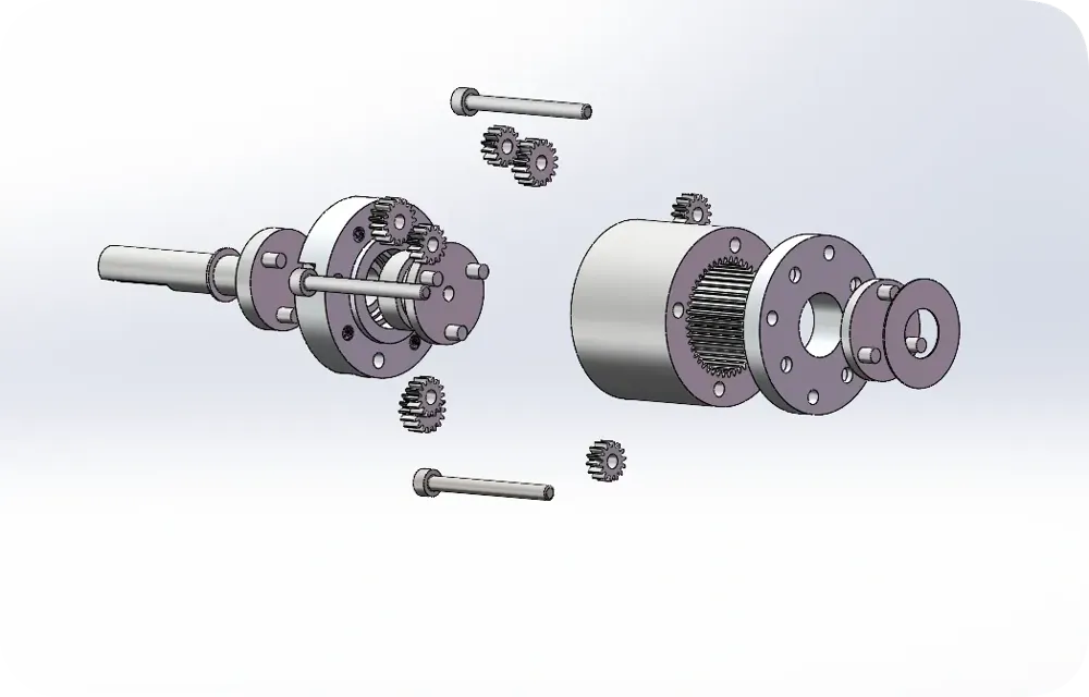 [STEP Editable] 36-Planet Gearbox Assembly Files by WellDesigned0 ...
