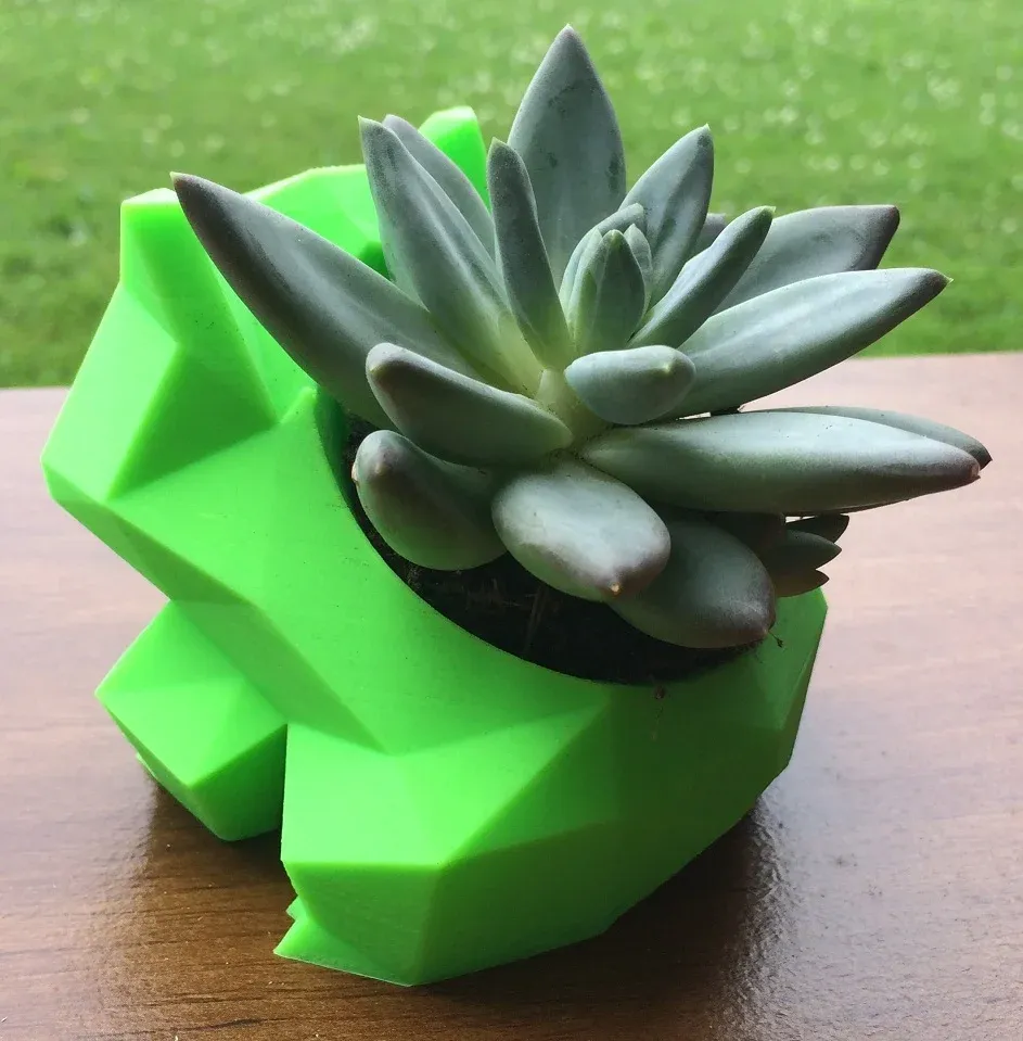 low Poly Bulbasaur planter by kingdom prints - MakerWorld