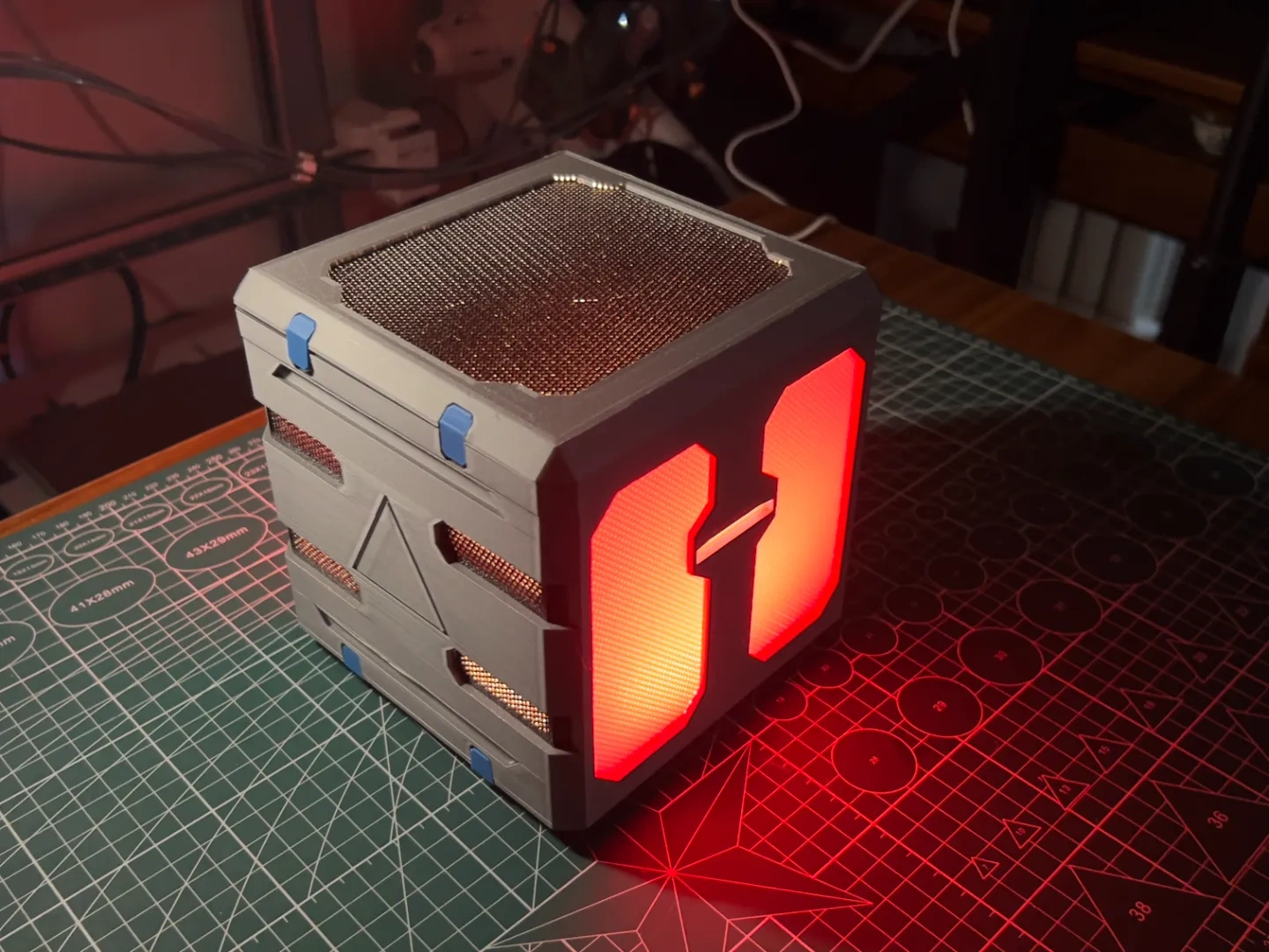 Hollow Design · Cyberpunk Tech Light Storage Box Piggy Bank (Using ...