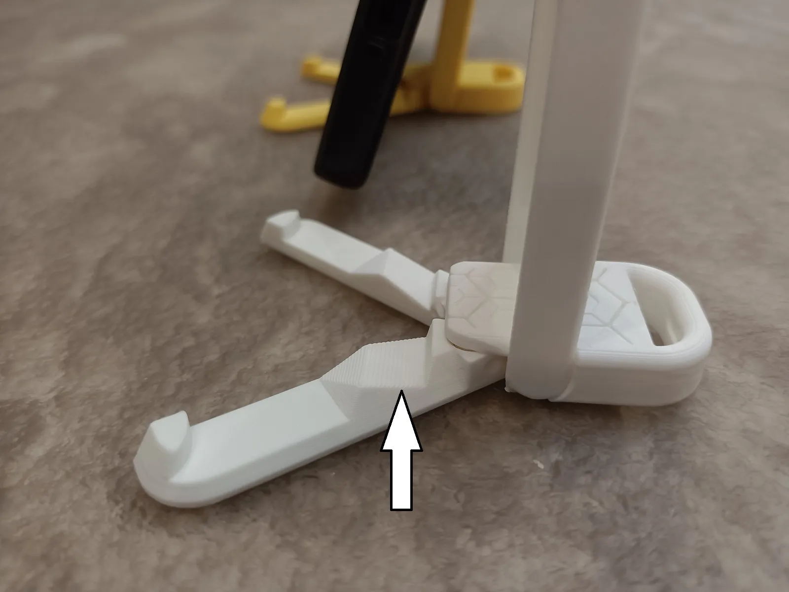 【Print in Place】V1.4 Foldable and Portable Phone Stand Ultralight 13g ...