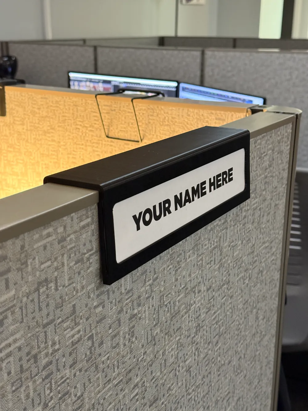 Cubical Name Plate - Free 3D Print Model - MakerWorld