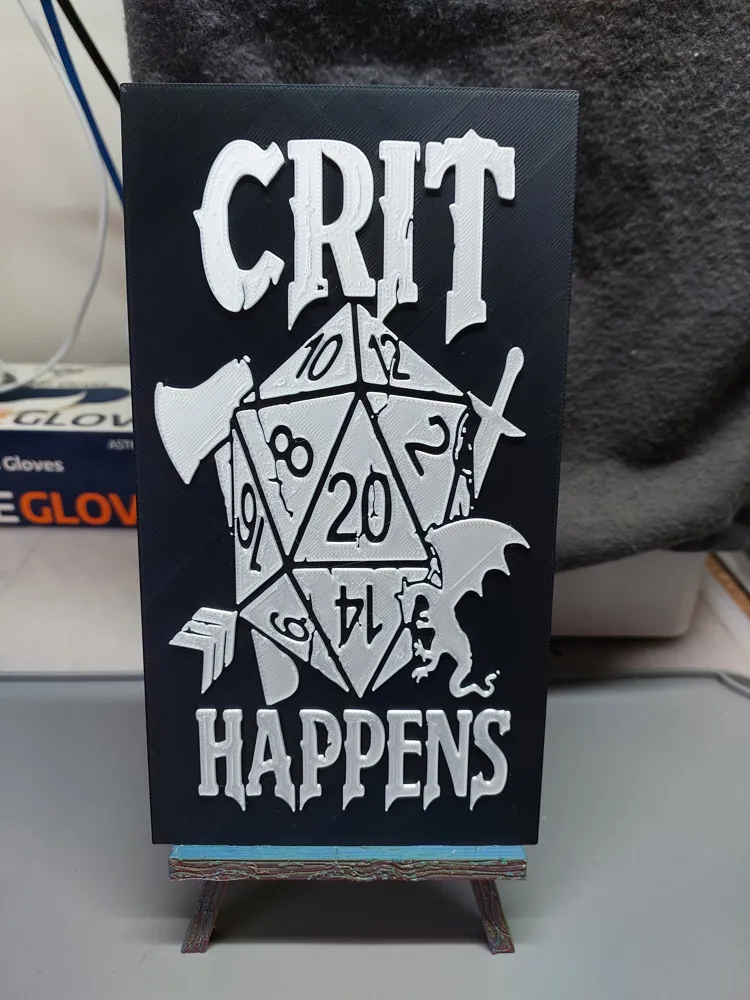 Crit Happens, D&D by ClodStomperProductions - MakerWorld