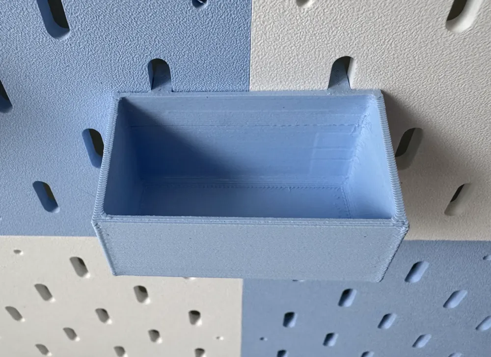 IKEA Pegboard Box - One-Piece Version - Free 3D Print Model - MakerWorld