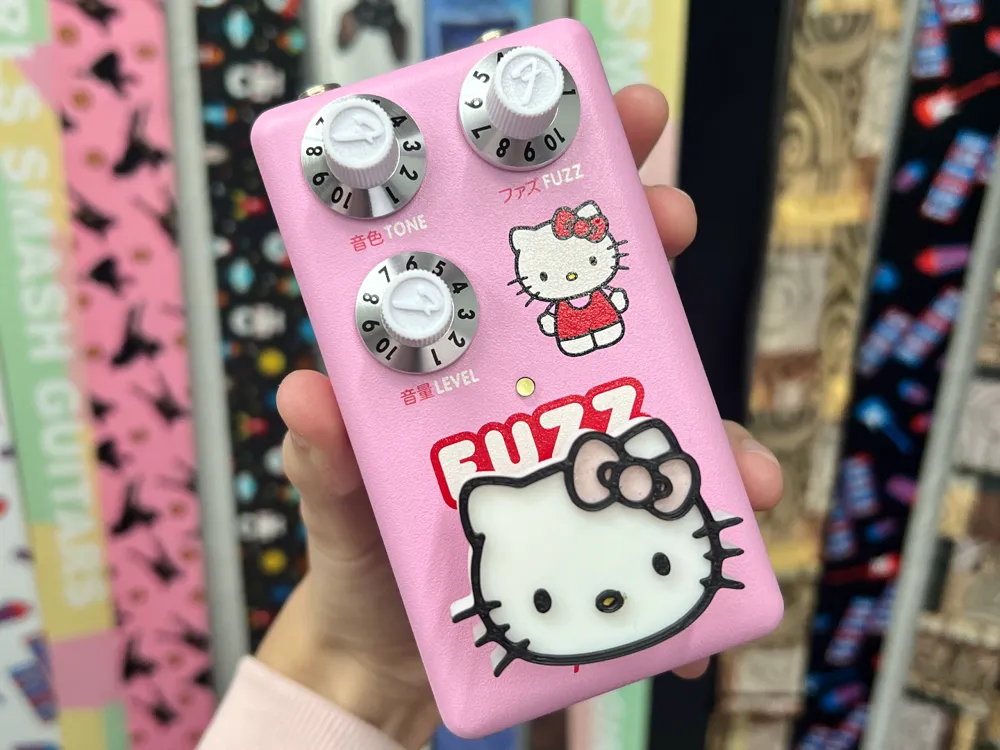 Hello Kitty Fuzz Guitar Pedal Kitty Face Topper by rockitmusicgear ...