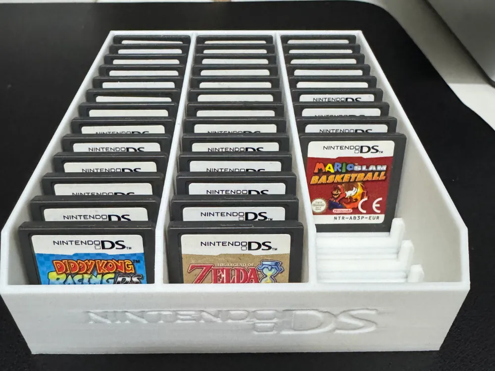 Stackable Nintendo DS cartridge storage by CalvinNL - MakerWorld