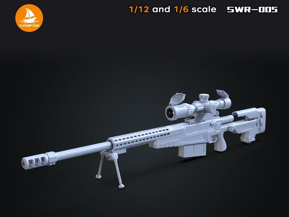 AX-50 Sniper Rifle 1/6 Scale by SAMPAN棱界复刻 MakerWorld: Download Free 3D ...