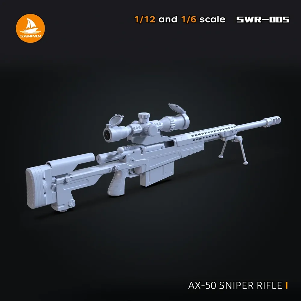 AX-50 Sniper Rifle 1/6 Scale by SAMPAN棱界复刻 MakerWorld: Download Free 3D ...