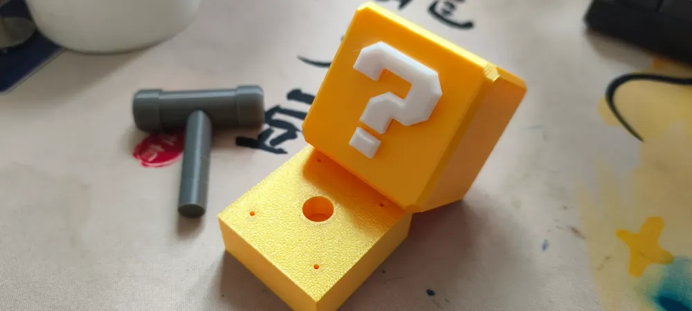 Mario Question Mark Box Detonator by 墨 MakerWorld: Download Free 3D Models