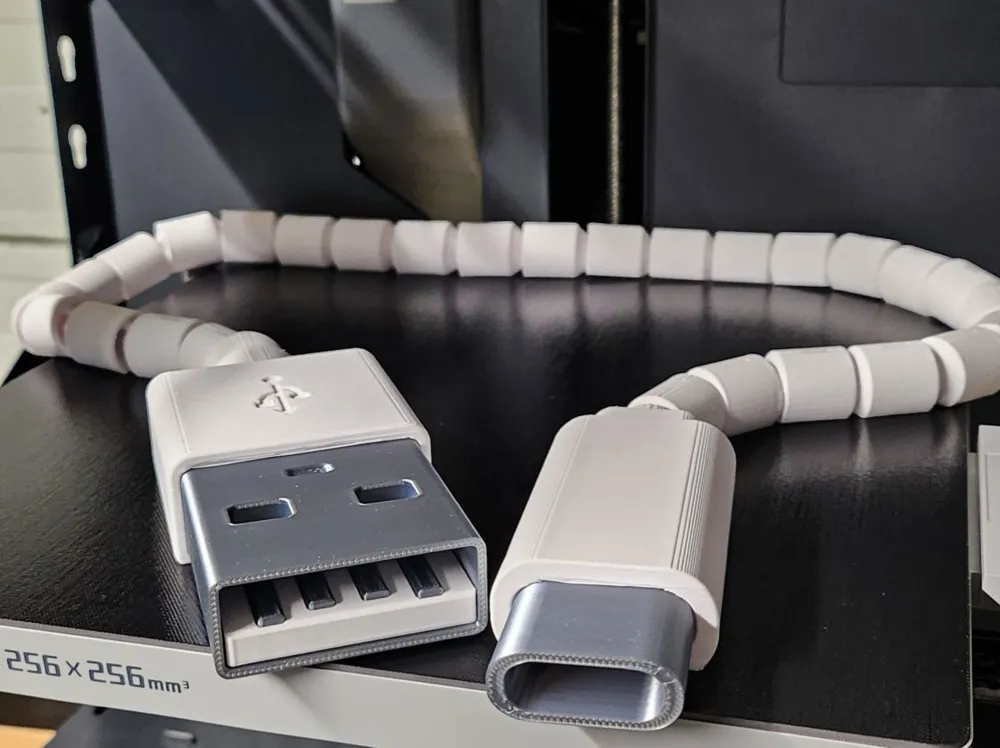 Flexi USB cable type C by uni3Dworld MakerWorld: Download Free 3D Models