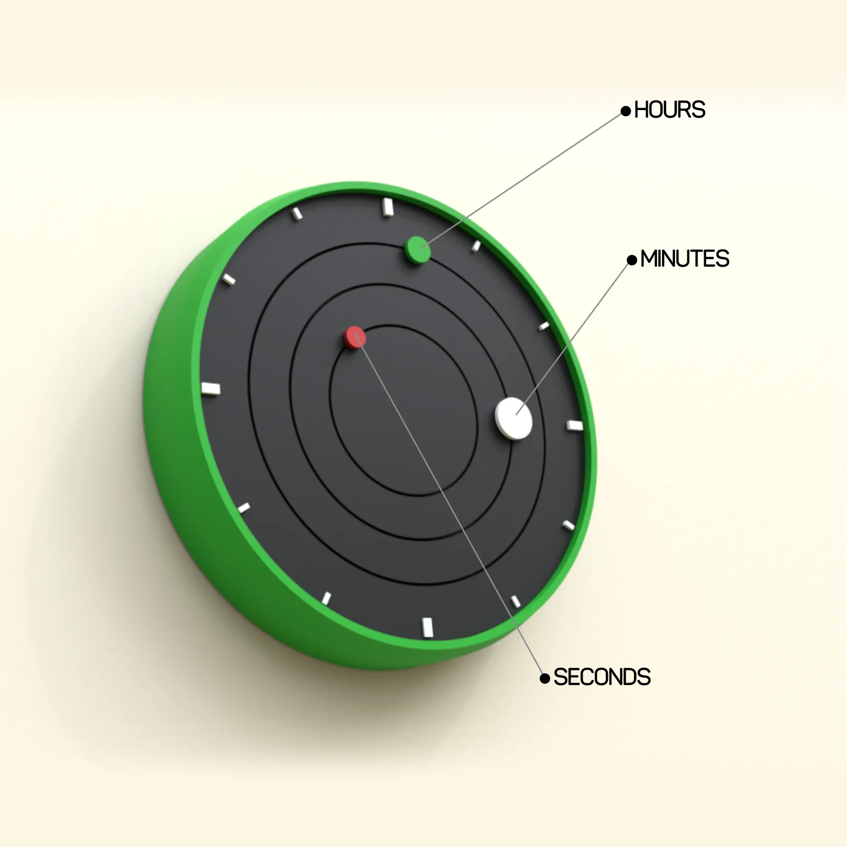 WALL ORBITAL CLOCK VERSION 2.0 by MauricioDUARTE MakerWorld: Download Free 3D Models