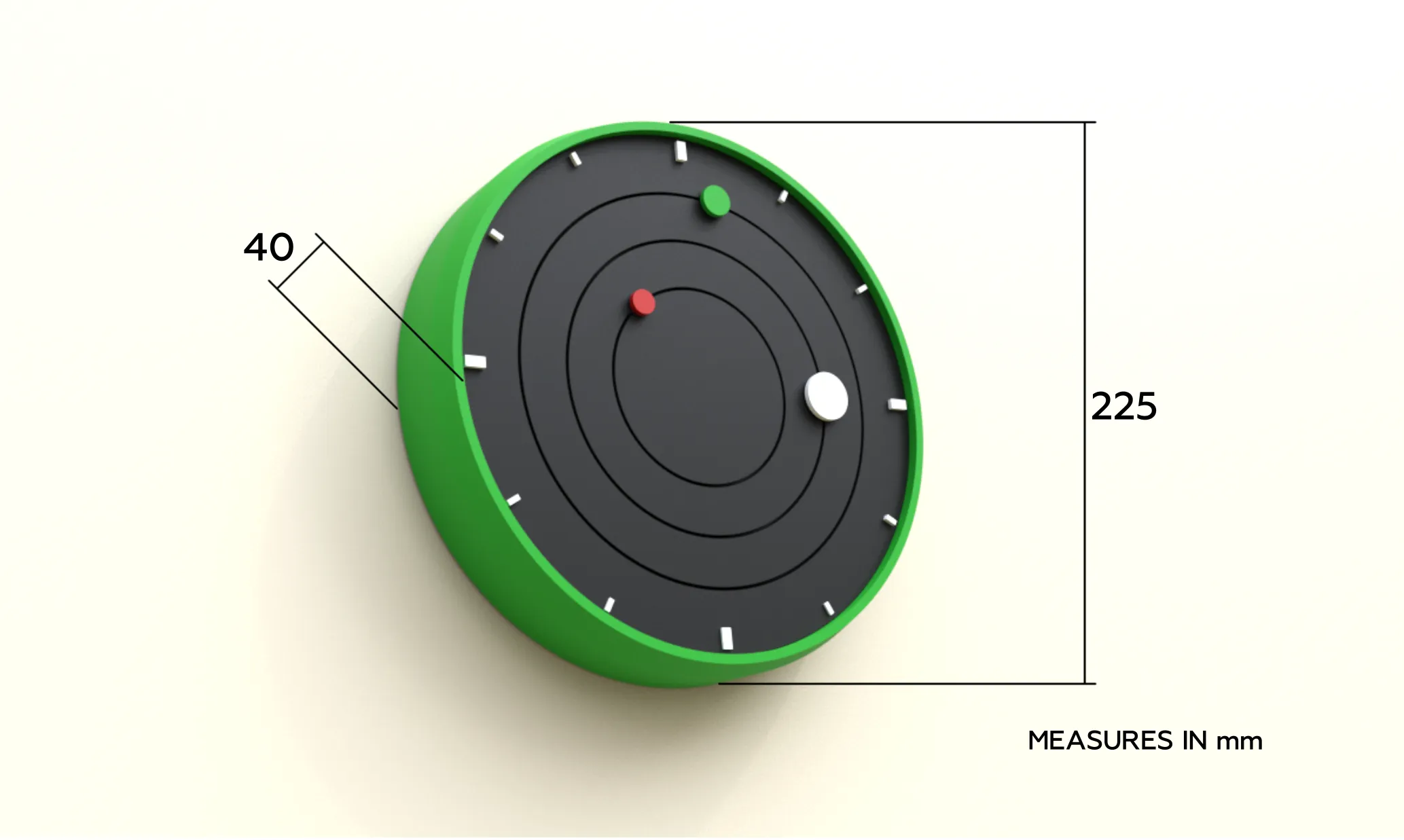 WALL ORBITAL CLOCK VERSION 2.0 by MauricioDUARTE MakerWorld: Download ...