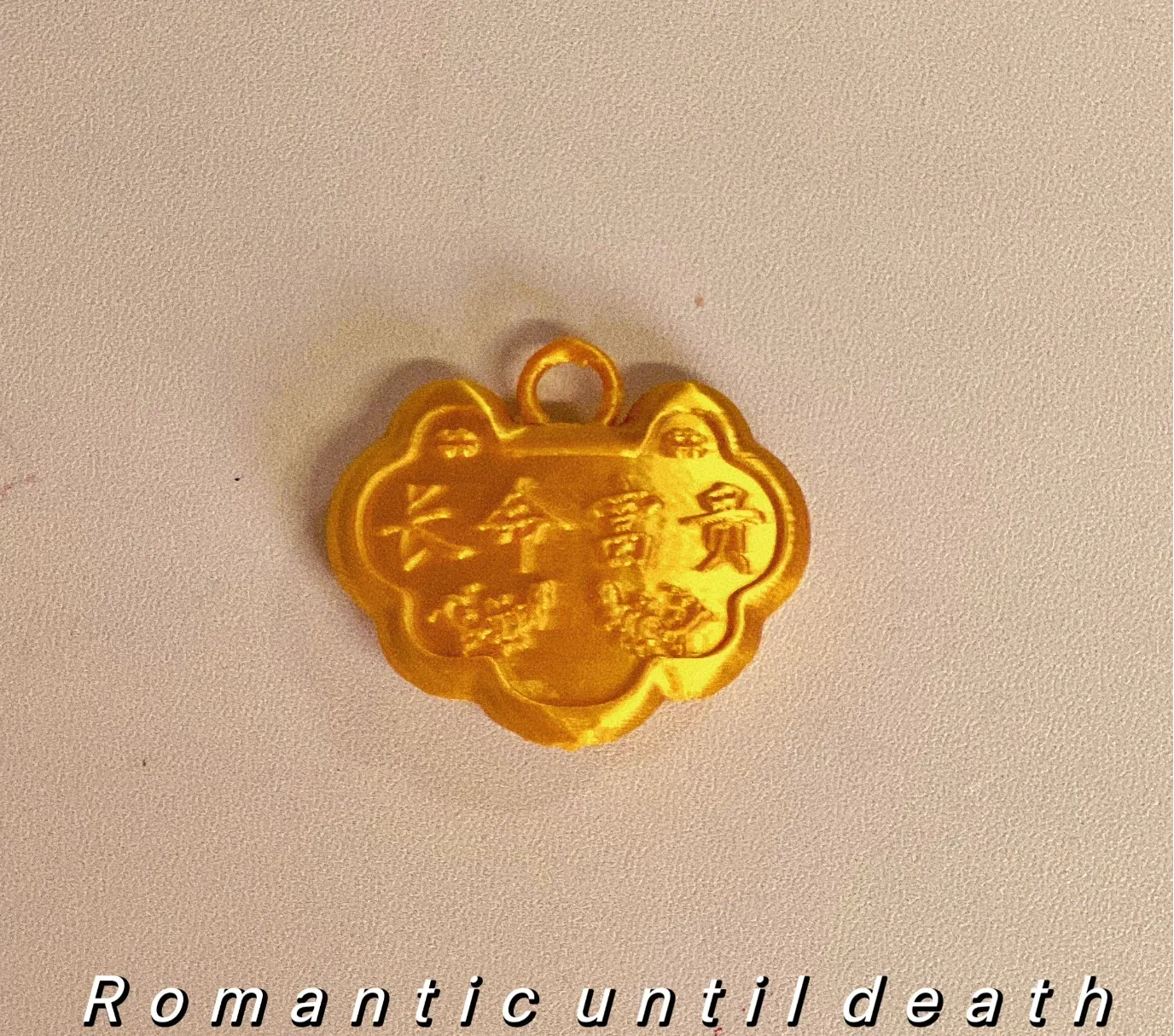 Long Life Lock Gold Pendant by 蚂蚁魔卡 - MakerWorld
