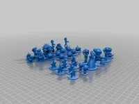 Mario Chess set And Board by kingdom prints - MakerWorld