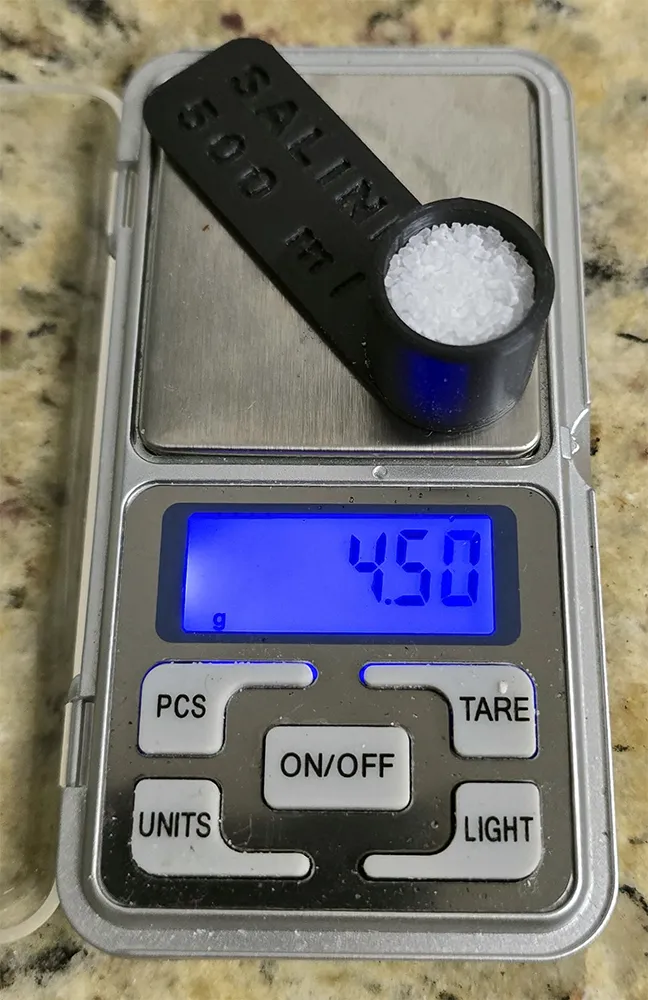 Salt dispenser for saline making by RJNG - MakerWorld