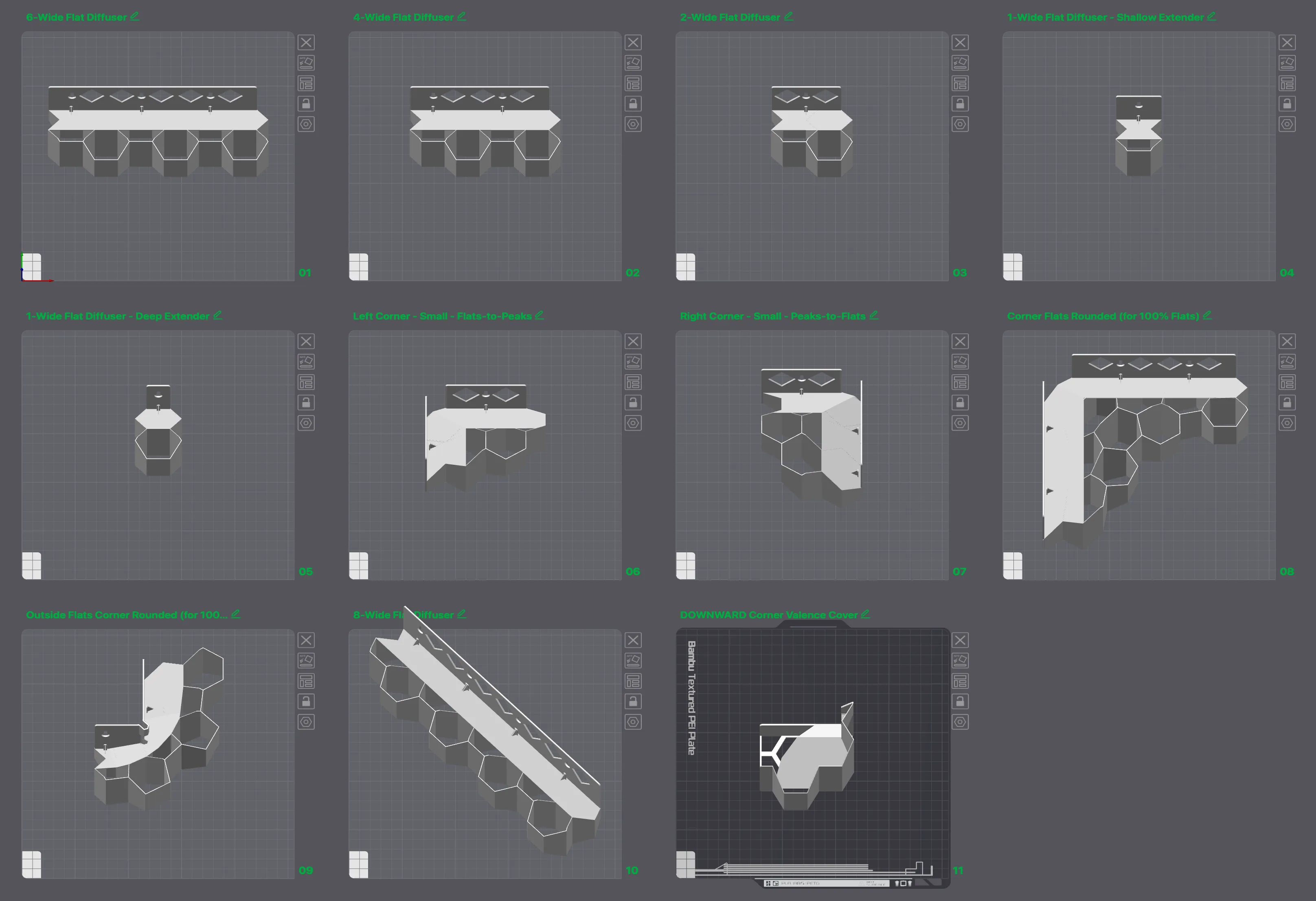 HEX Diffuser Molding/Covers for LED Strip Lights by Joey Lopez Design ...