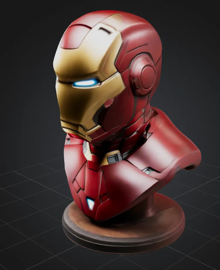 iron man bust by ben 3d MakerWorld: Download Free 3D Models