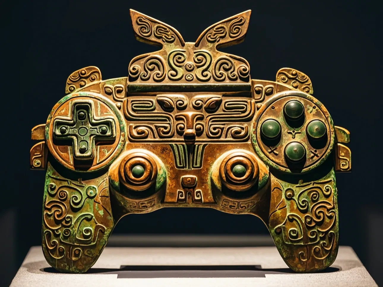 Sanxingdui Relic Game Controller by alex3D - MakerWorld