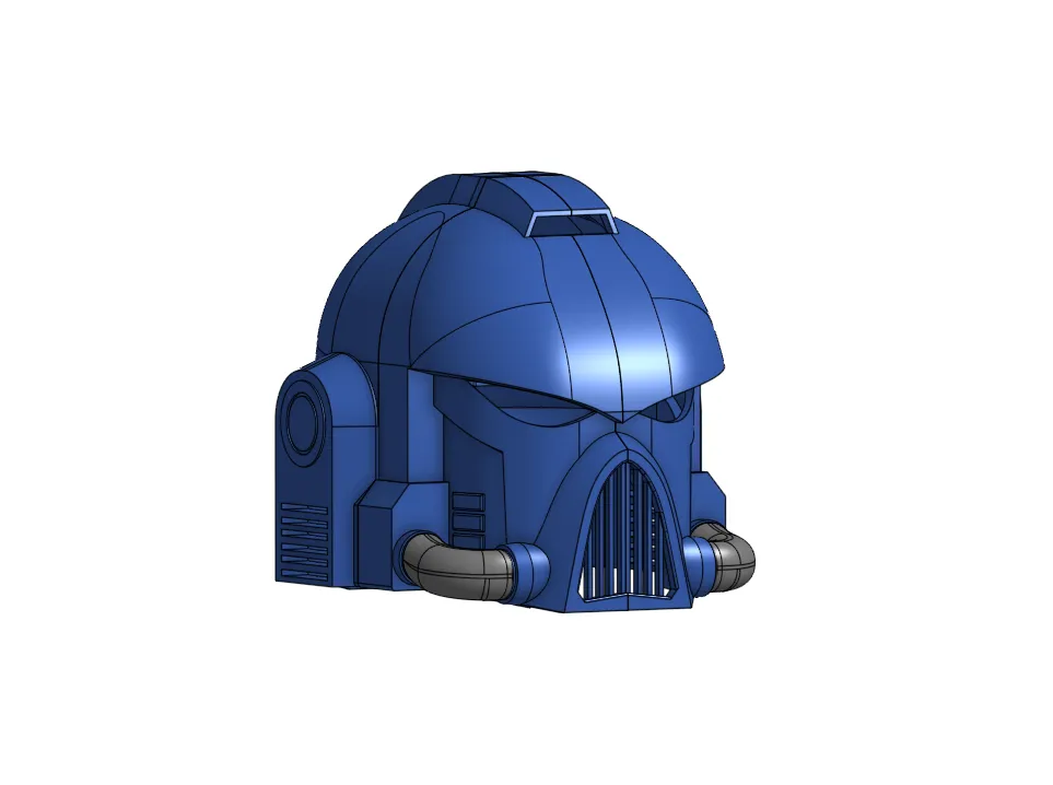 Warhammer Space Marine Helmet by ReProps2003 - MakerWorld