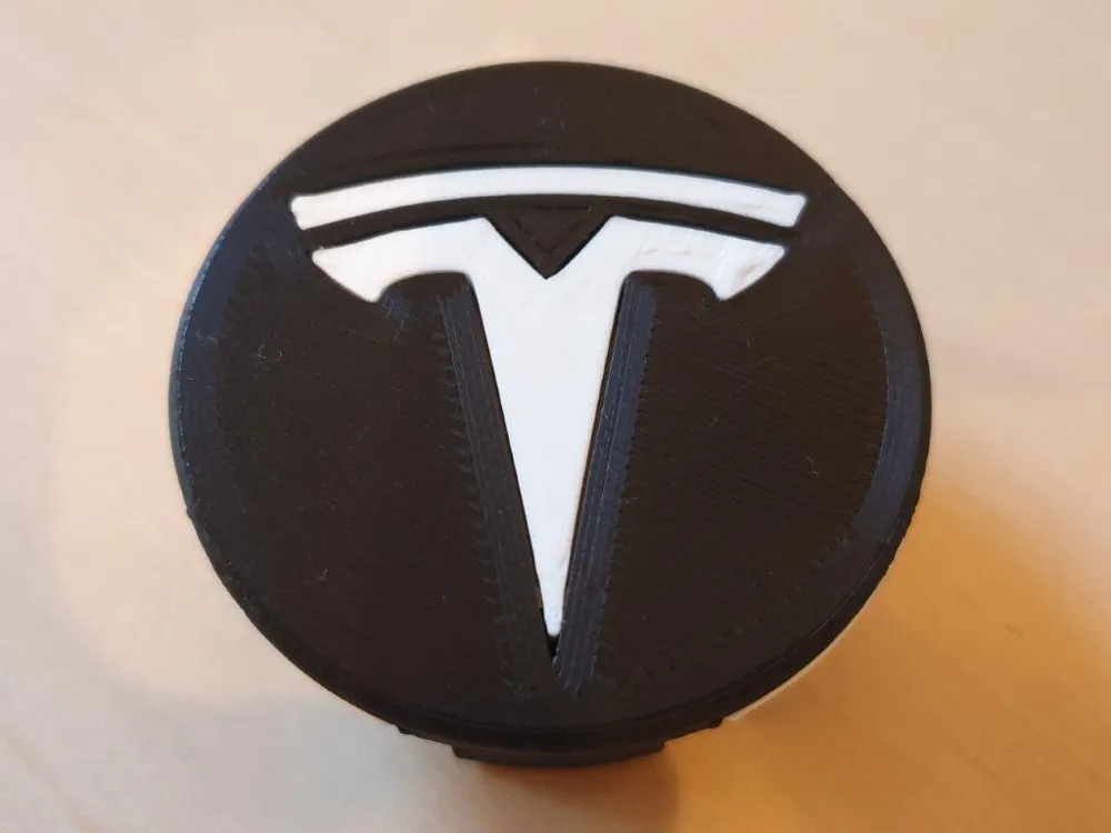 Tesla Model 3 Wheel Center Cap - Free 3D Print Model - MakerWorld