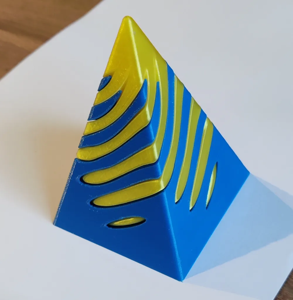 Rotating Through Pyramid by OnBicmac - MakerWorld