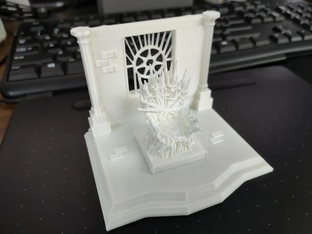 Art Phone Stand: Iron Throne by aiyaoooo - MakerWorld