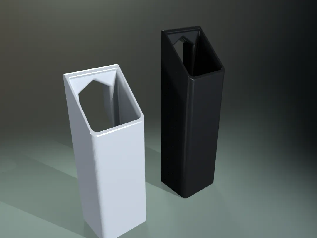 Simple Bamboo Waste Collection Box 215mm 249mm Two Sizes Magnetic (10mm ...