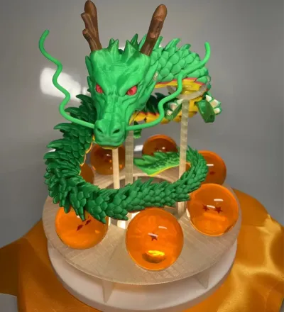 Shenlong & Dragon Ball Shelf by 天狼星 MakerWorld: Download Free 3D Models