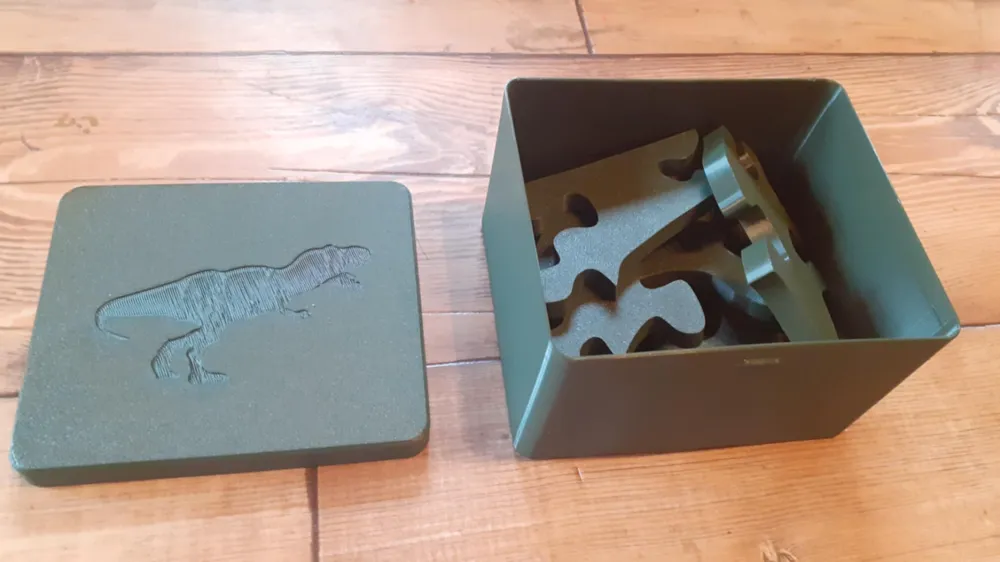 T-Rex 2D puzzle + box by Hutnik - MakerWorld