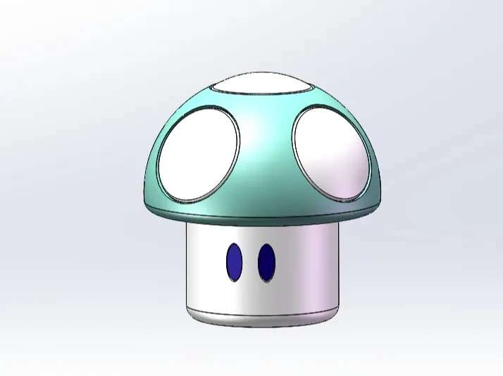 Mushroom Push Button by com_3573545631 - MakerWorld