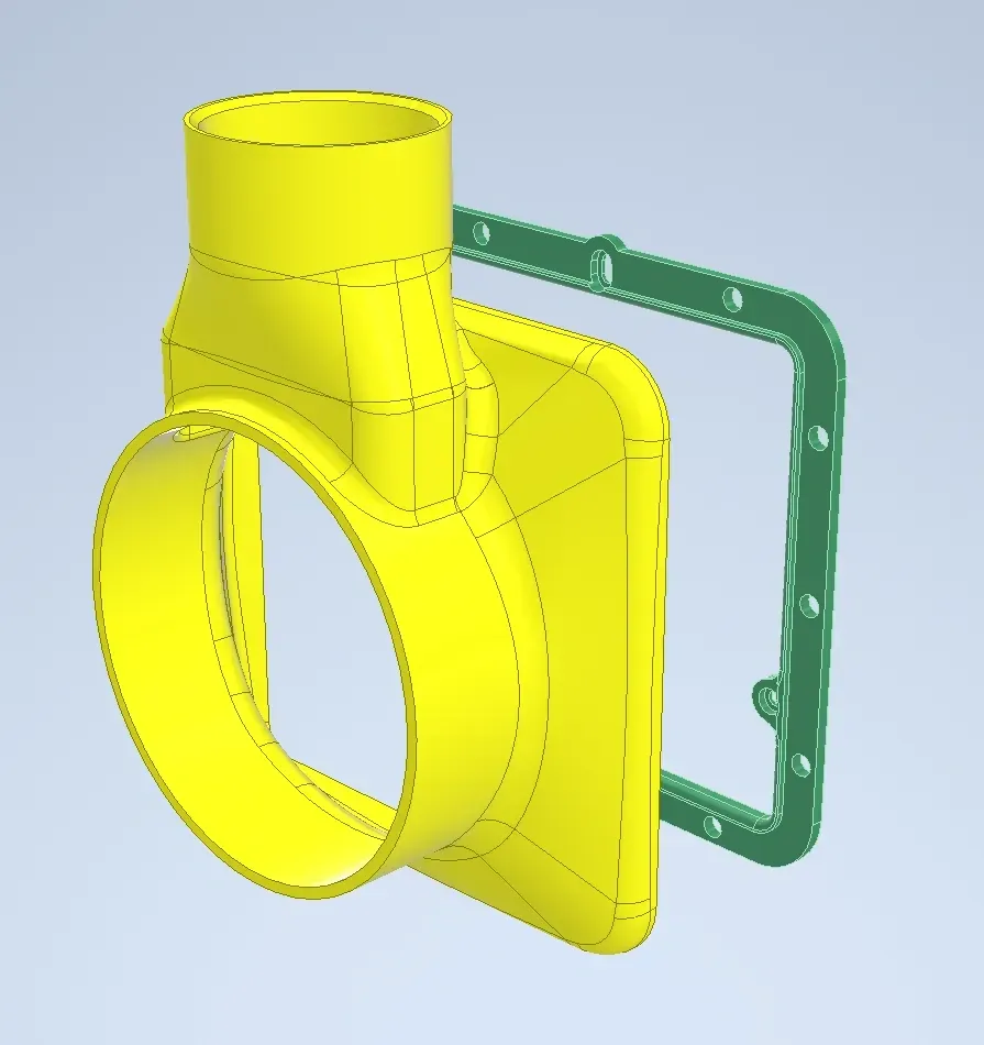 P1S rear 100/50mm dual exhaust port with limit switch by 马马耶夫MakerWorld ...